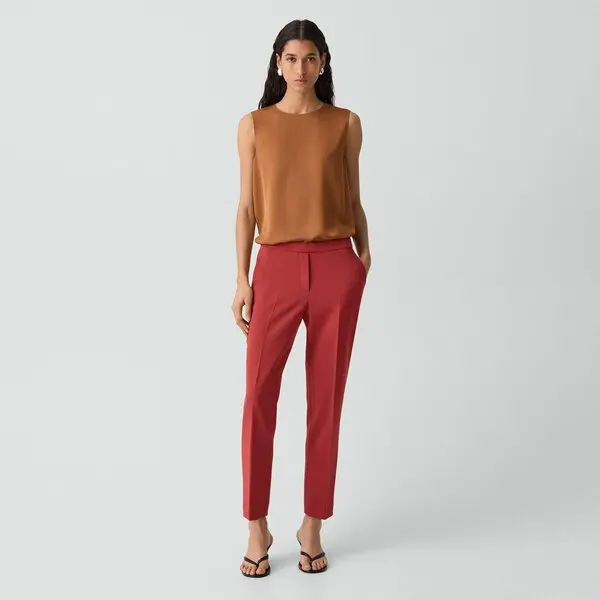 Theory Treeca Pull-on Pant - Claret