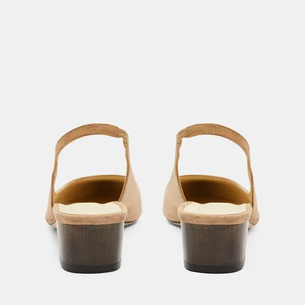 Theory Suede Slingback With Block Heel