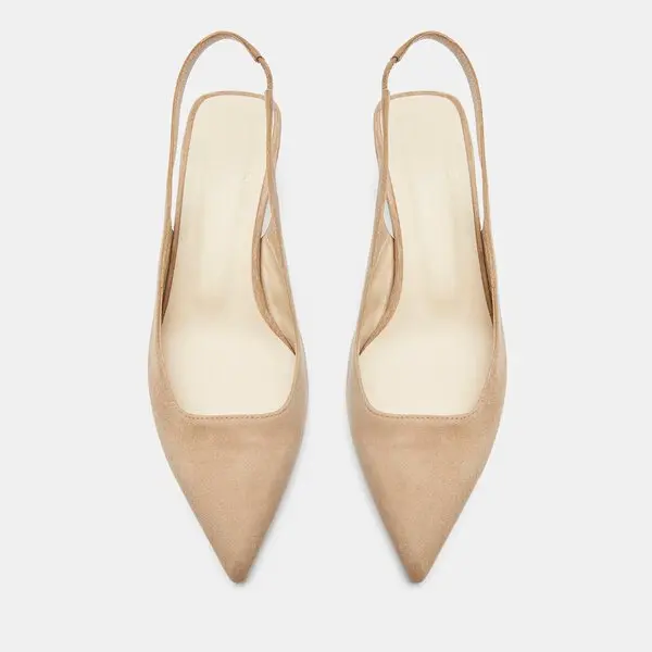 Theory Suede Slingback With Block Heel
