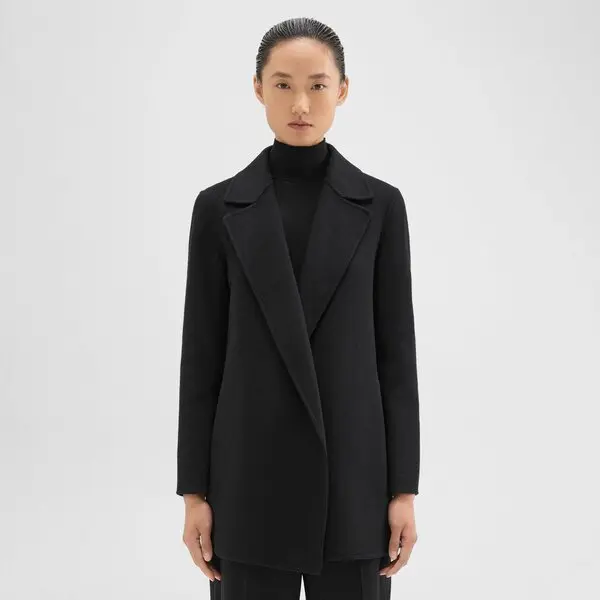 Theory Clairene Double-face Wool-cashmere Jacket - Black