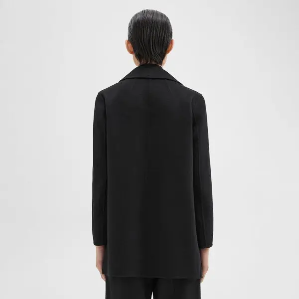 Theory Clairene Double-face Wool-cashmere Jacket - Black