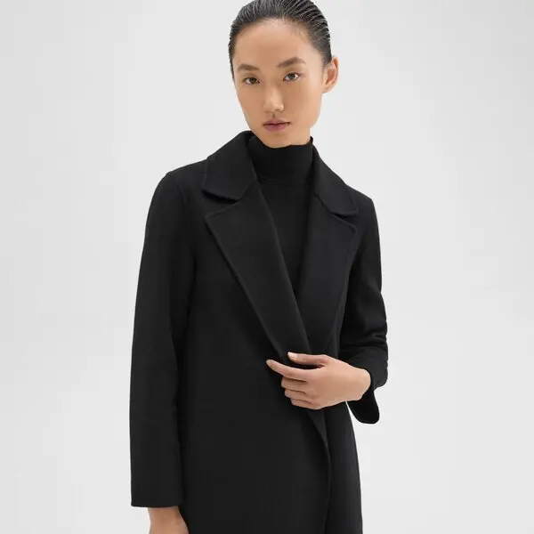Theory Clairene Double-face Wool-cashmere Jacket - Black