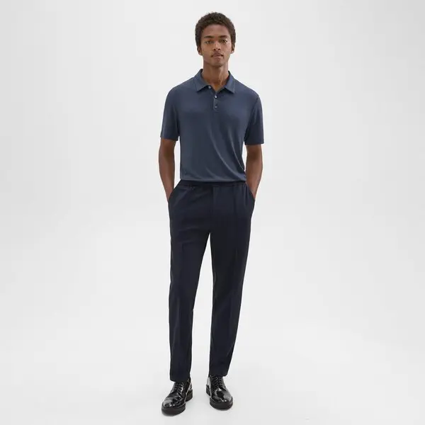 Theory Curtis Drawstring Tapered Pant - Baltic