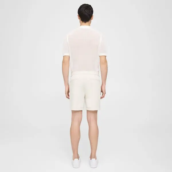 Theory Curtis Drawstring Short - Light Cream