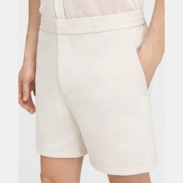 Theory Curtis Drawstring Short - Light Cream