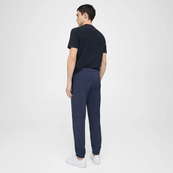 Theory Terrance Pant In Printed Precision Ponte - New Klein Blue Multi