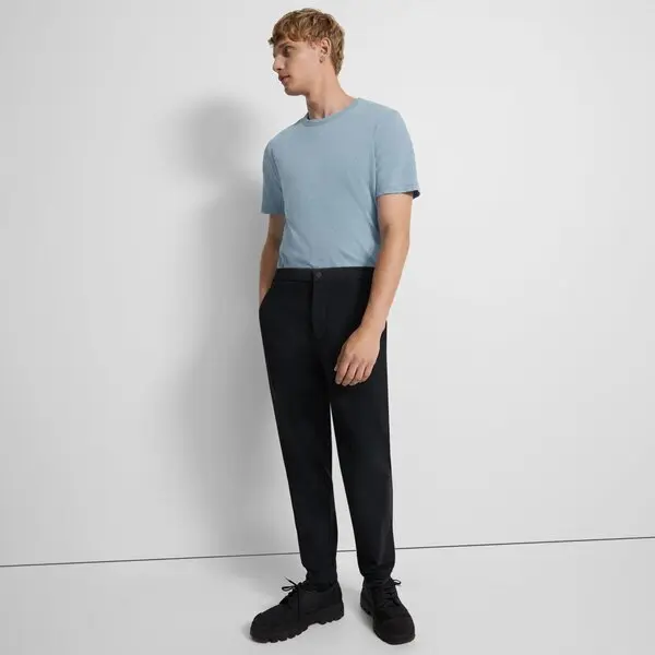Theory Terrance Jogger In Precision Ponte - Black