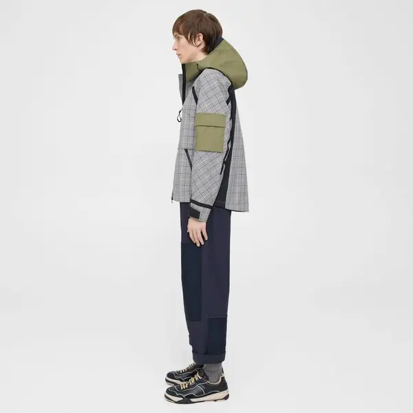 Theory Cotton Check Jacket