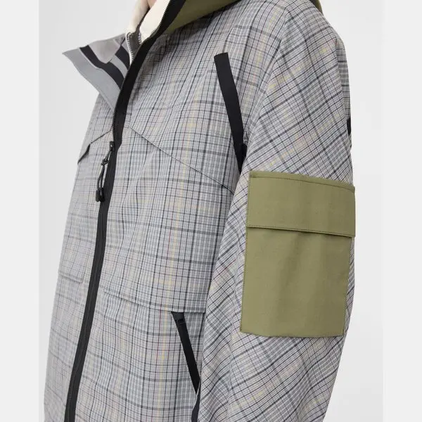 Theory Cotton Check Jacket