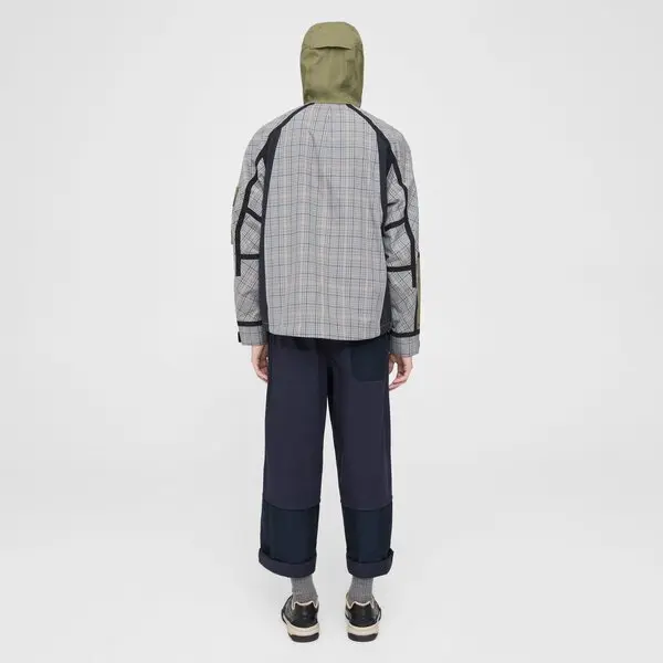 Theory Cotton Check Jacket