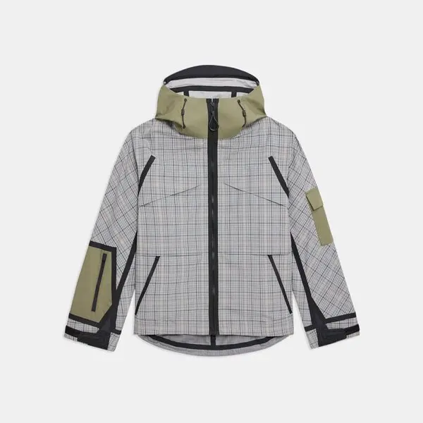 Theory Cotton Check Jacket