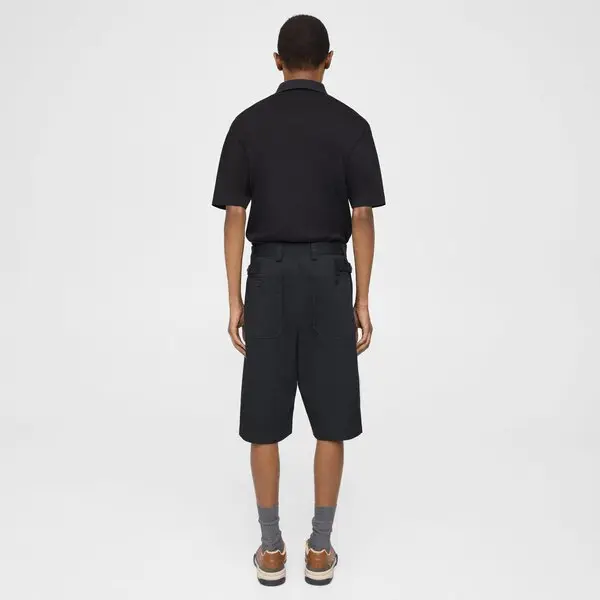 Theory Cotton Twill Short - Black