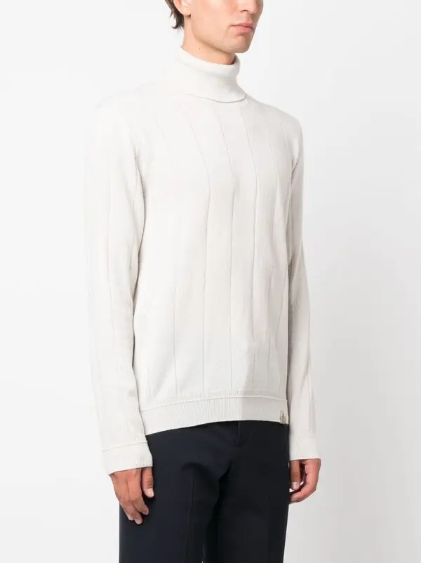 Brioni Roll-neck Cashmere Jumper - Neutrals