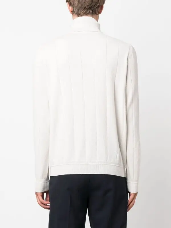 Brioni Roll-neck Cashmere Jumper - Neutrals