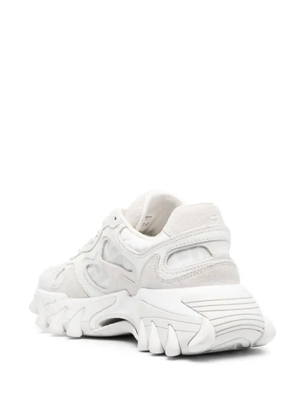 Balmain B-east Monogram Sneakers - White