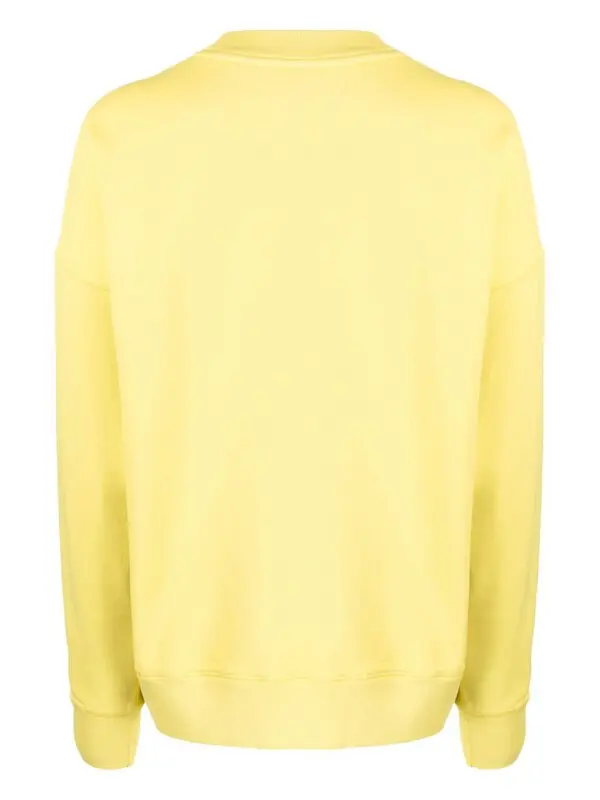 AUTRY Logo-print Cotton Jumper - Yellow