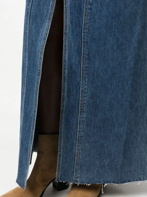 SLVRLAKE High-waist Denim Maxi Skirt