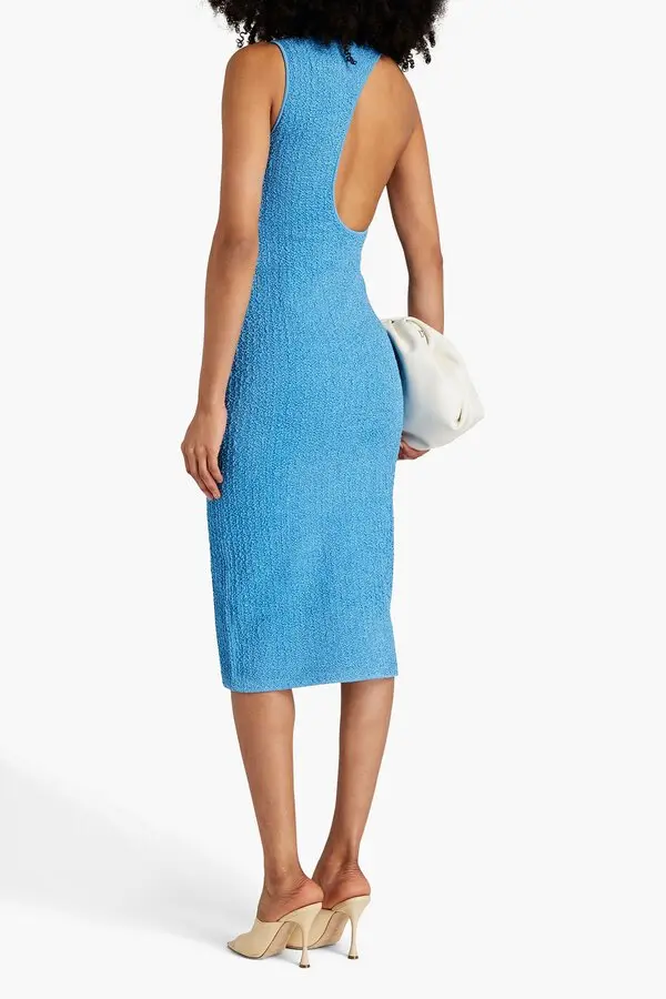 selene cocktail midi dress blue GALVAN Selene Dress in Electric Blue Midi Sleeveless XS NWOT $795
