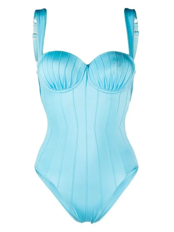 NOIRE SWIMWEAR Balconette Swimsuit - Blue