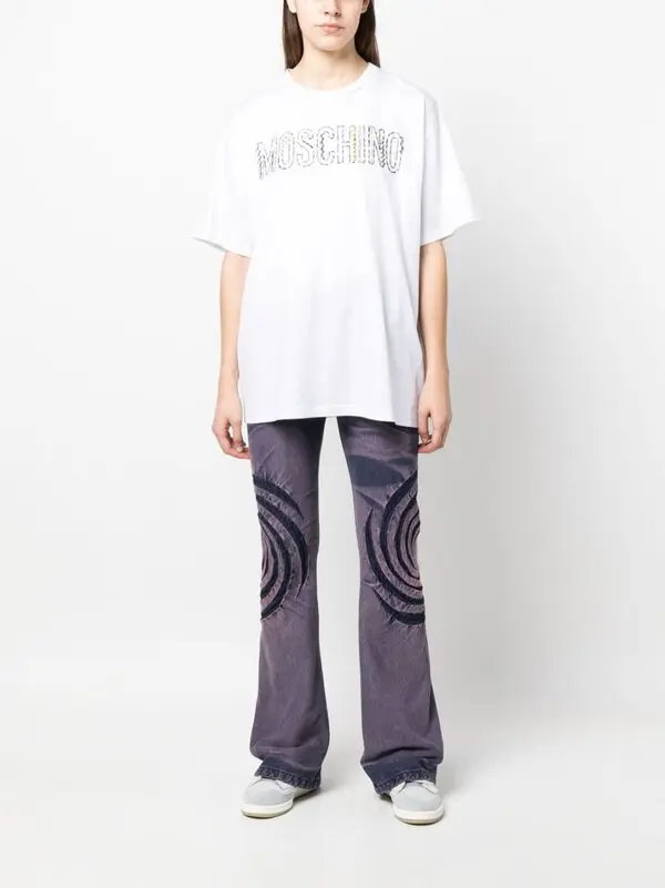 Moschino Embroidered Logo T-shirt