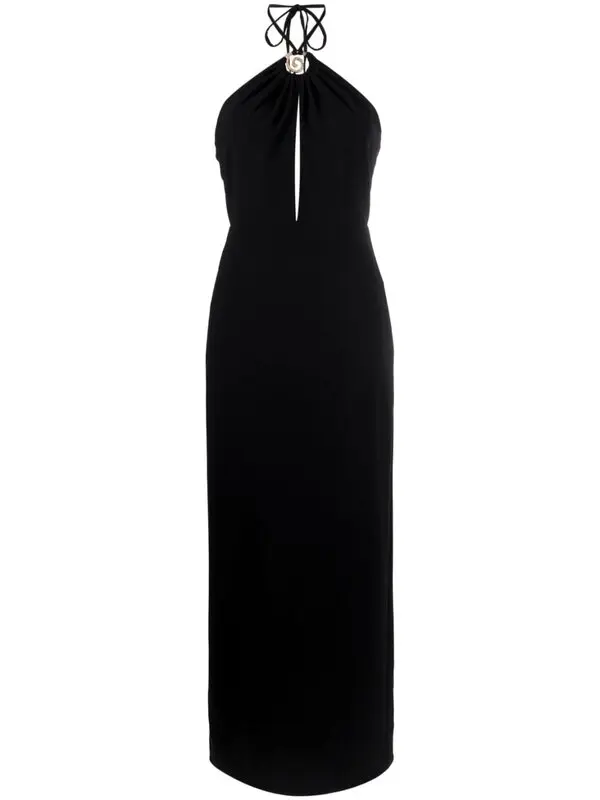 Staud Abigail Swirl-detail Ankle-length Dress
