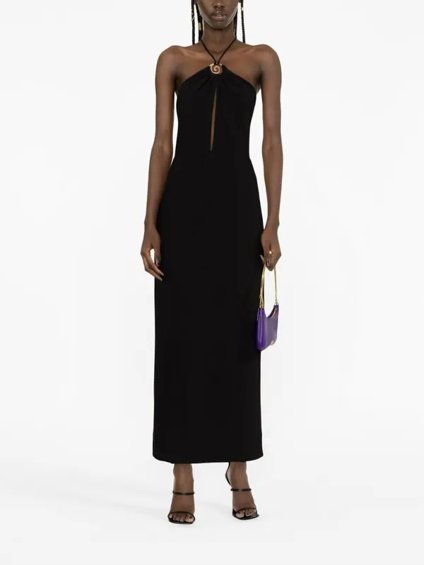 Staud Abigail Swirl-detail Ankle-length Dress