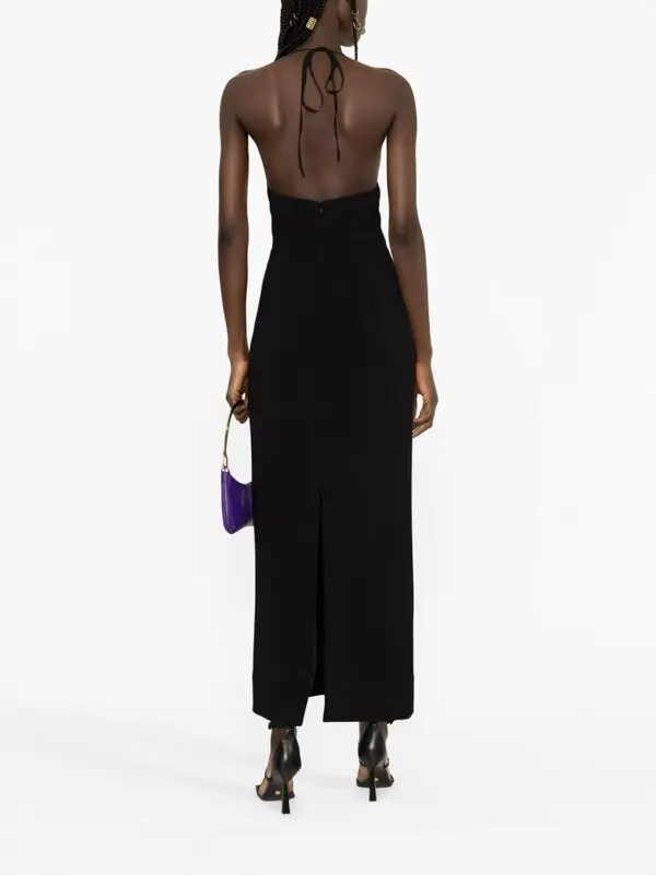 Staud Abigail Swirl-detail Ankle-length Dress