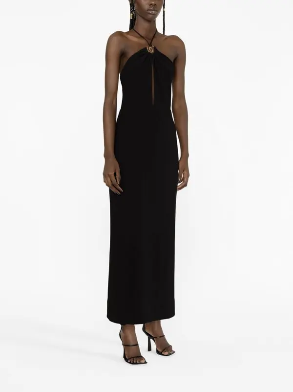 Staud Abigail Swirl-detail Ankle-length Dress