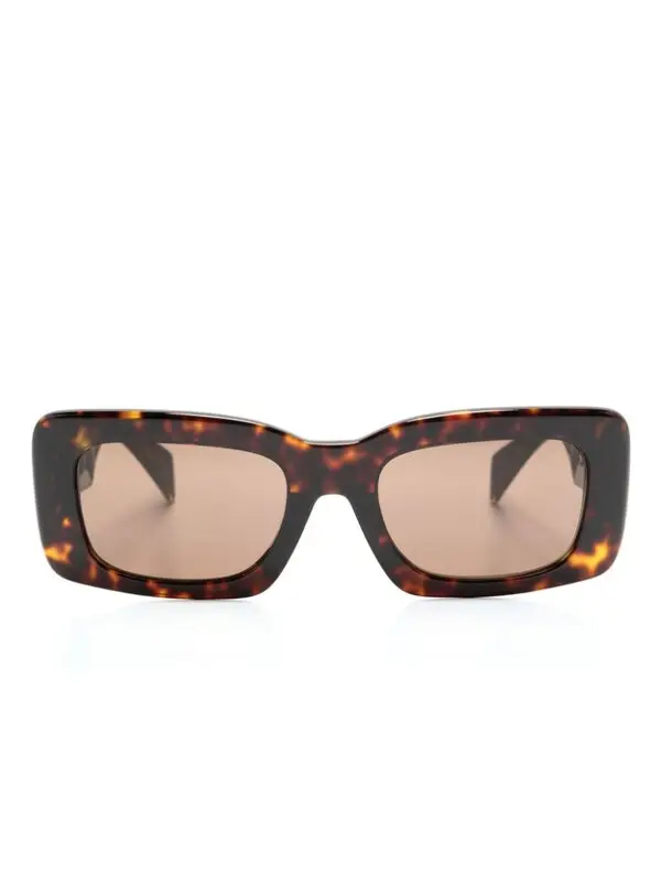 Versace Square-frame Sunglasses - Brown