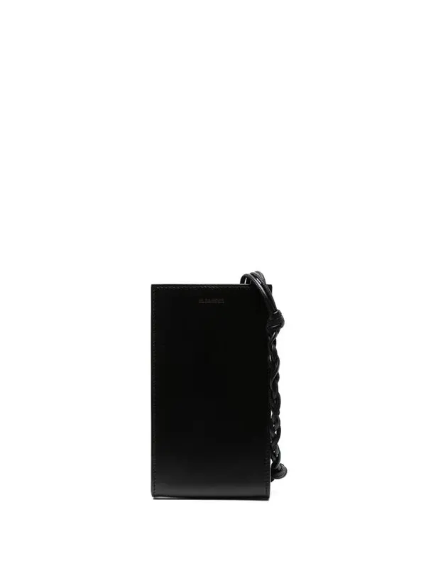 JIL SANDER Tangle Leather Phone Case - Black