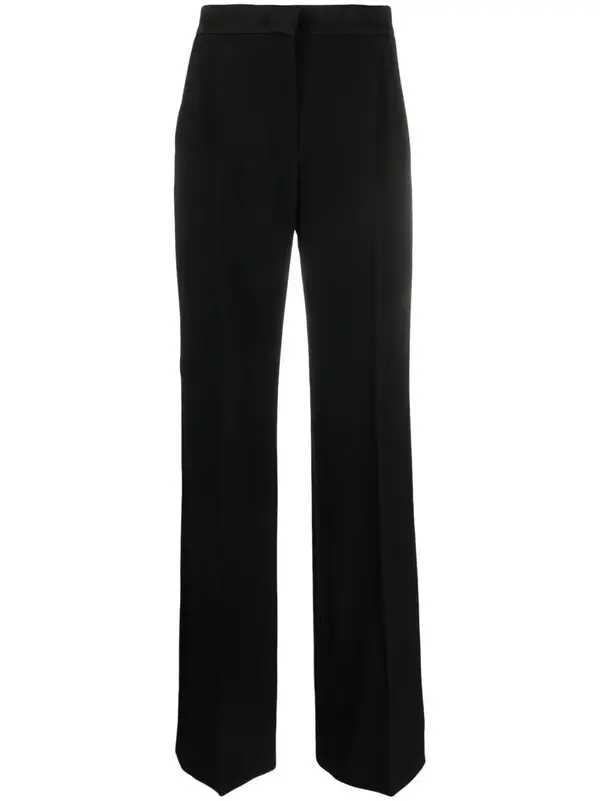 Alberta Ferretti Tailored-cut Wide-leg Trousers - Black