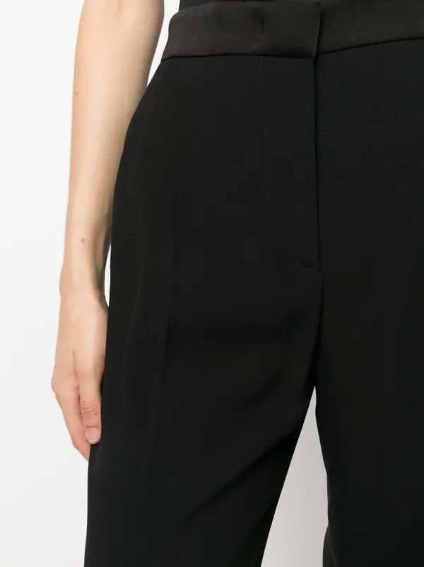 Alberta Ferretti Tailored-cut Wide-leg Trousers - Black