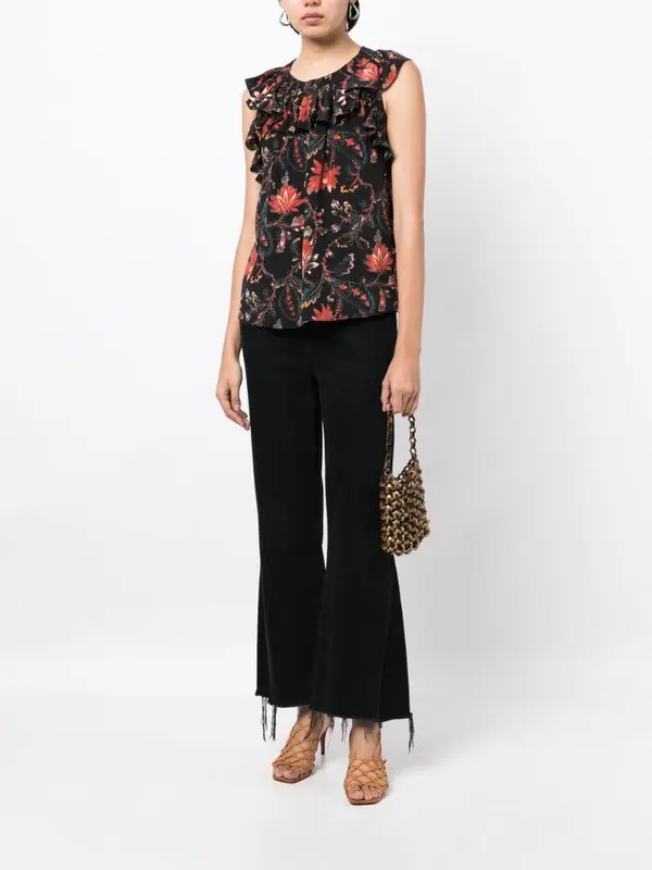 Ulla Johnson Tulip Floral-print Blouse