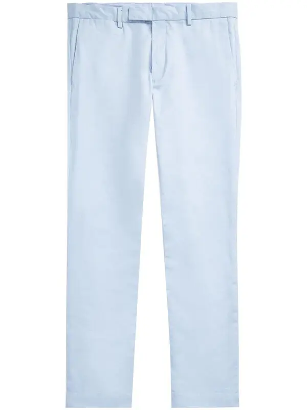 Polo Ralph Lauren Logo-tag Cotton Trousers - Blue