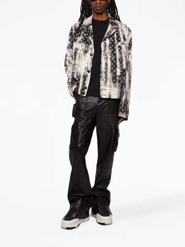 Amiri Monogram-print Wool-blend Jacket