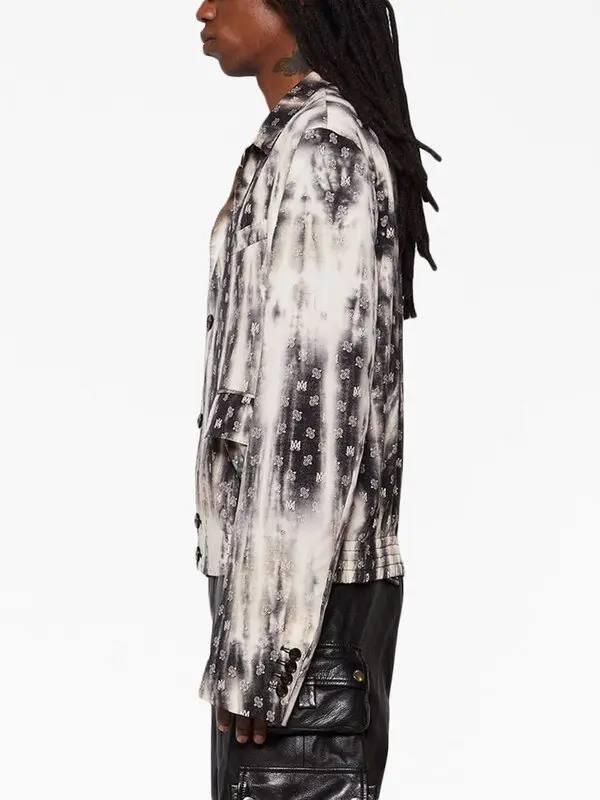 Amiri Monogram-print Wool-blend Jacket