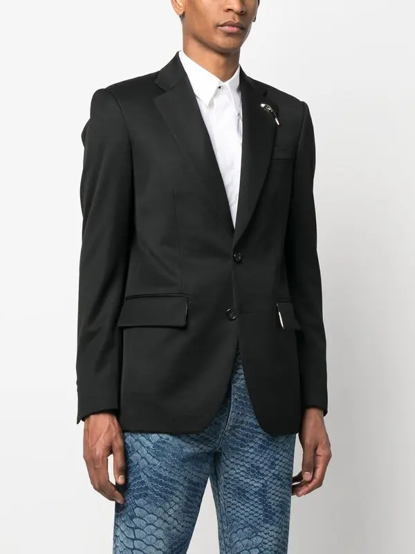 Roberto Cavalli Single-breasted Wool Jacket