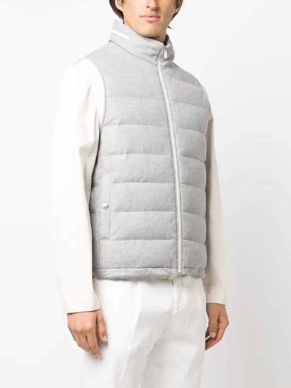 Brunello Cucinelli Zip-up Wool-blend Gilet