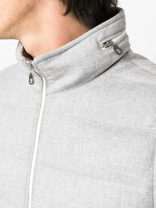 Brunello Cucinelli Zip-up Wool-blend Gilet