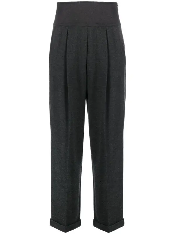 Brunello Cucinelli Pleated Cashmere-blend Trousers