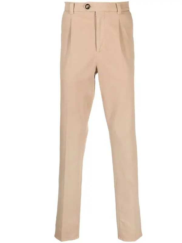 Brunello Cucinelli Tapered Twill Chino Trousers