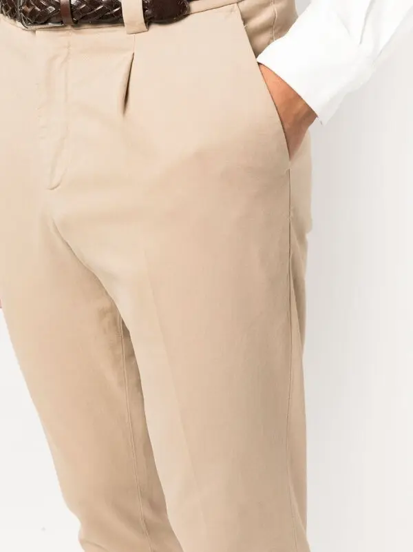 Brunello Cucinelli Tapered Twill Chino Trousers