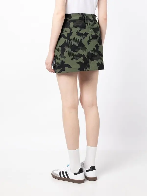 PEARLY GATES Camouflage-print Mini Skirt - Green