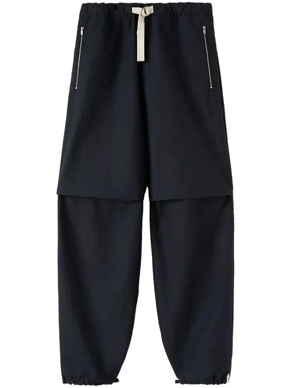 JIL SANDER Panelled-design Tapered-leg Trousers