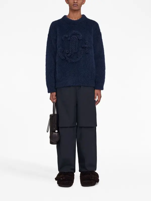 JIL SANDER Panelled-design Tapered-leg Trousers