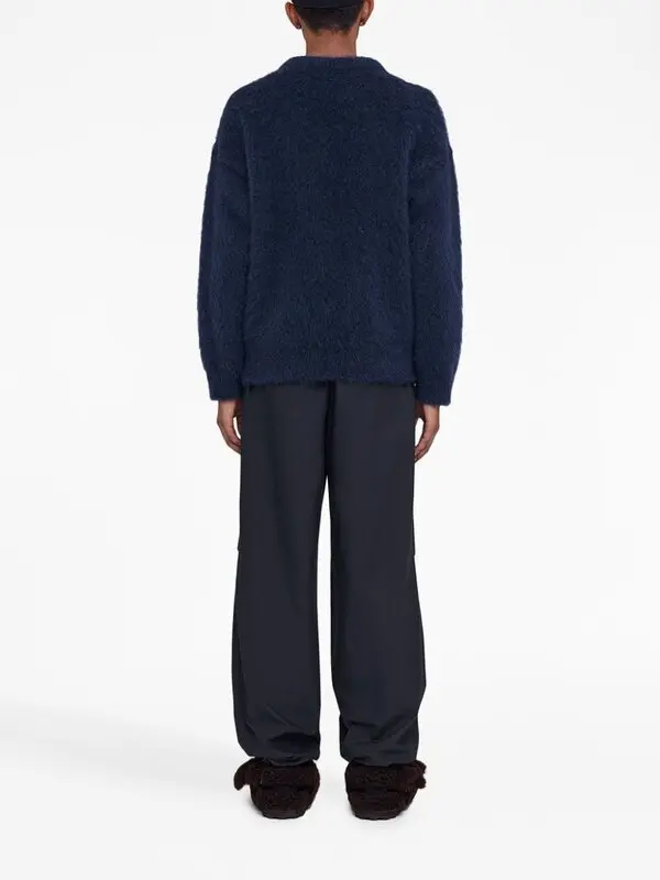 JIL SANDER Panelled-design Tapered-leg Trousers