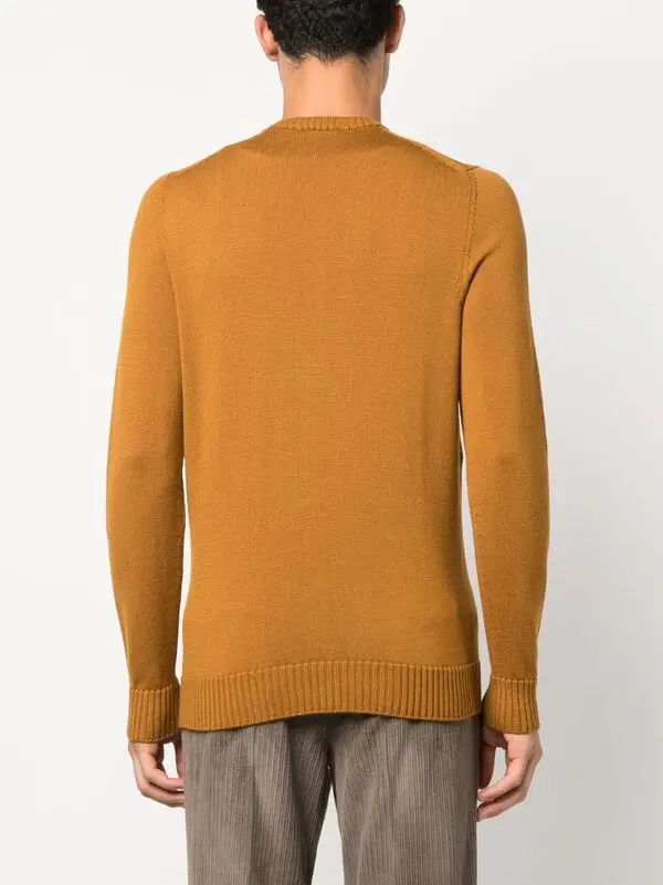DRUMOHR Crew-neck Merino Jumper - Orange