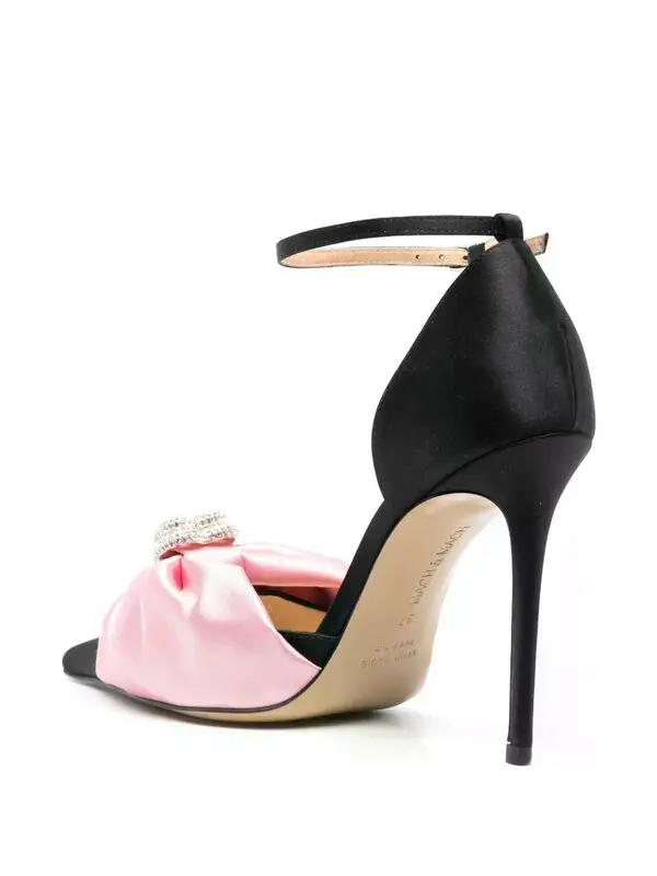 Mach & Mach Double Heart Satin Pumps