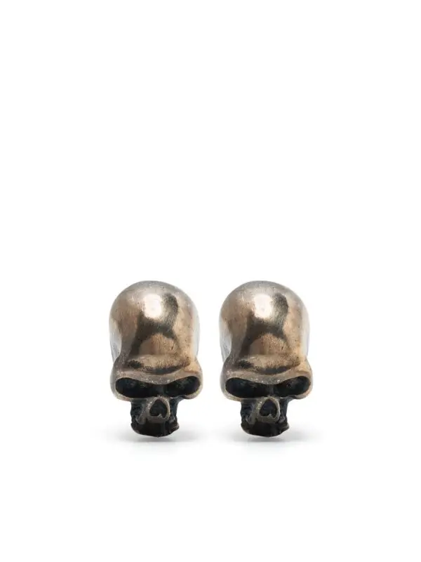 Werkstatt:München Skull Stud Earrings - Silver