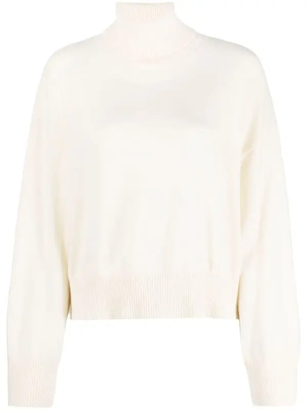 P.a.r.o.s.h Roll-neck Cashmere Sweater - White